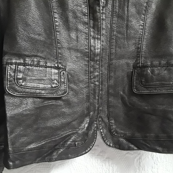 Susan Graver | Jackets & Coats | Pewter Color Susan Graver Faux Leather ...